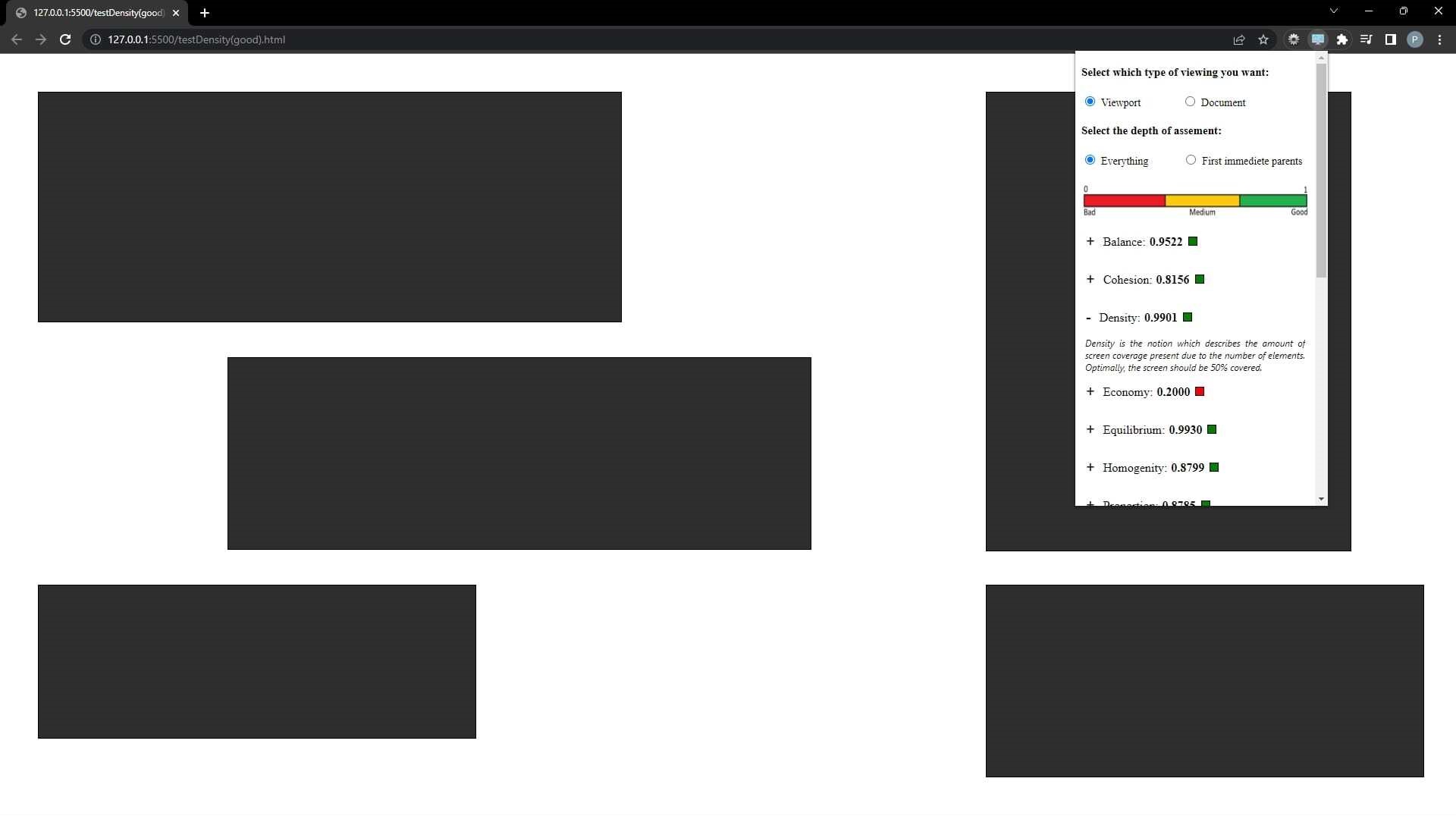 ICT Projects - Investigating automated aesthetic evaluation of websites